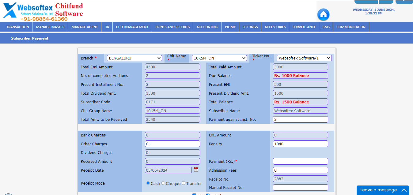 Online Chit Fund Software in Bangalore, chit fund company registration ...